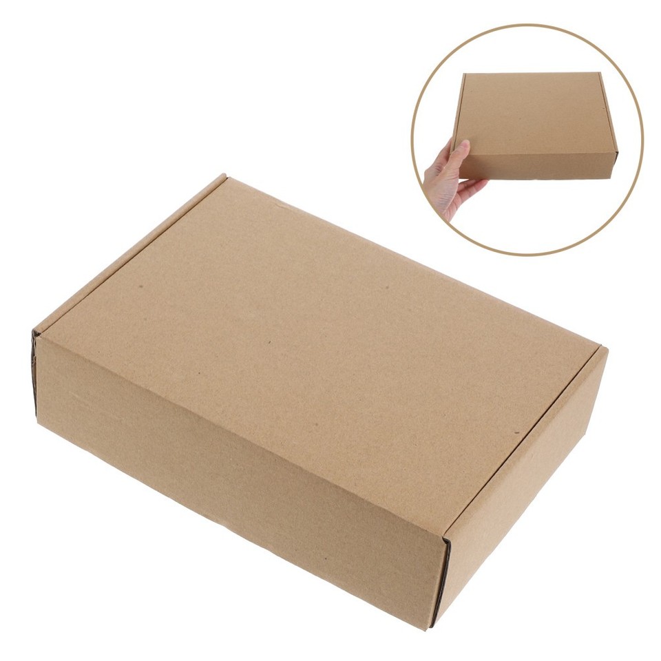 5 Pcs Storage Box Empty Boxes for Shipping Cardboard Packing Brown ...