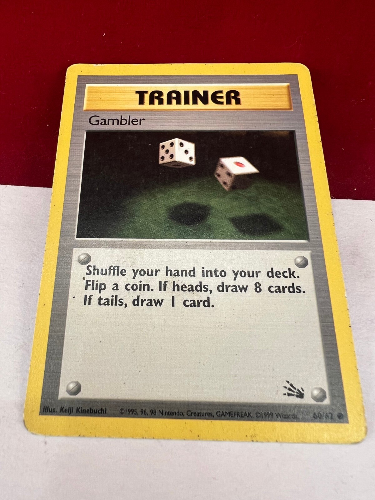 Trainer Gambler 60/62 1st Edition Pokemon Card 1999 | eBay