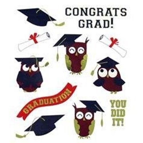 2 Sheets - GRADUATION OWLS Stickers | eBay
