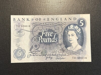 OLD FIVE POUNDS NOTE PAGE BANK OF ENGLAND CIRCULATED | eBay UK