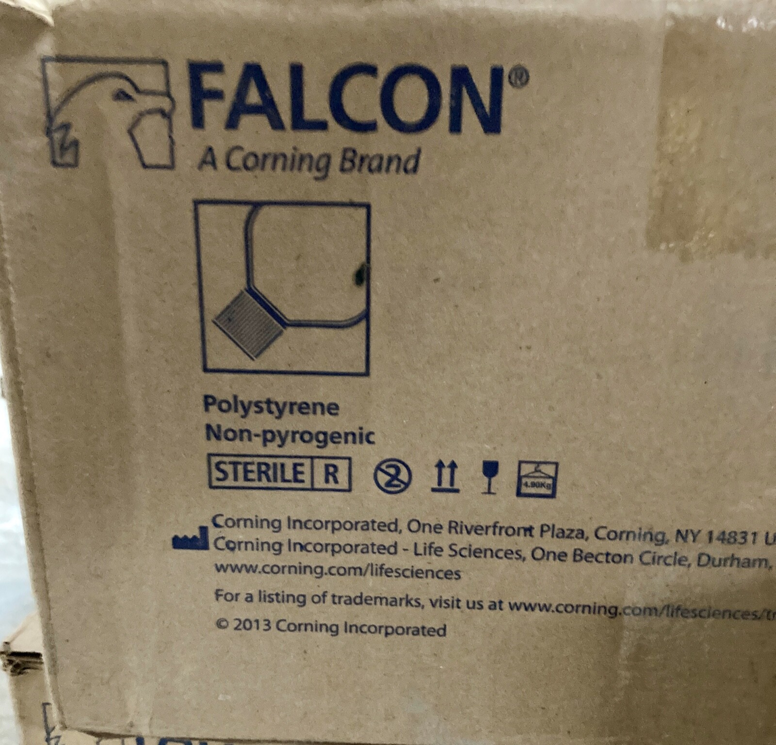 T162498 Case of 100 Corning Falcon Tissue Culture Flask 70ml 25cm² ...