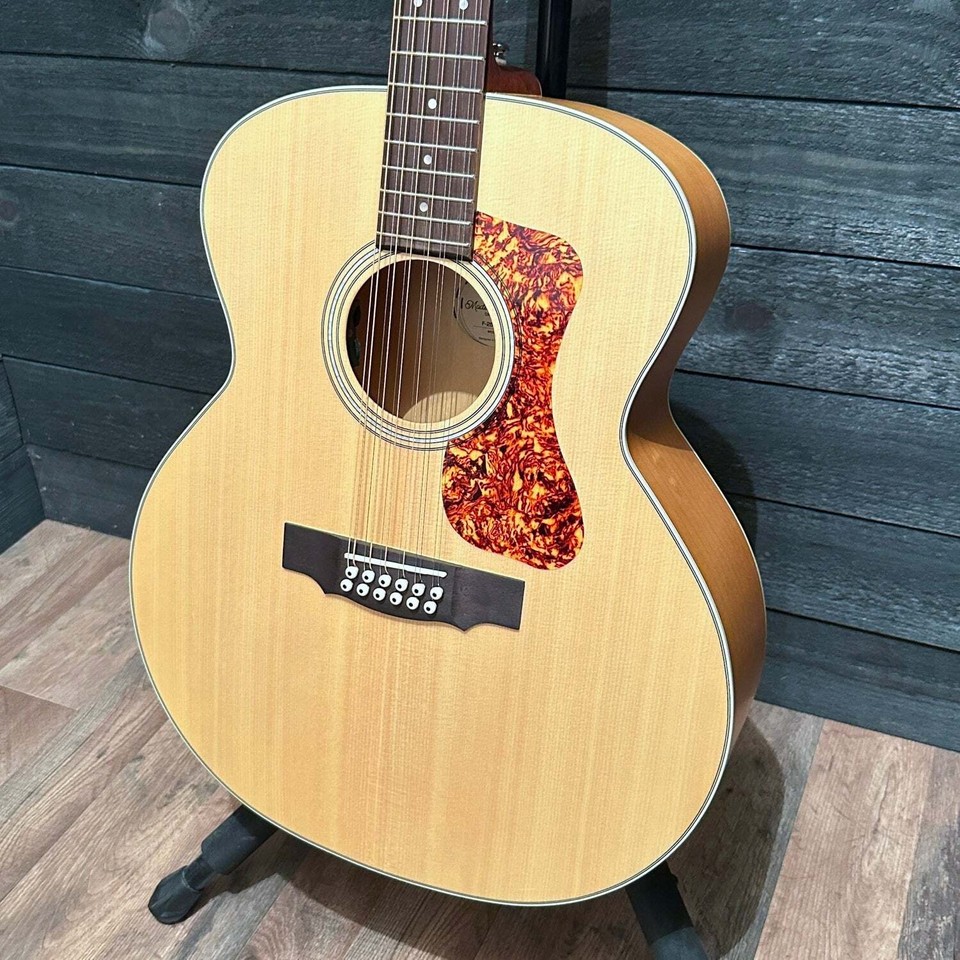 Guild F-2512E Maple Jumbo 12 String Acoustic Electric Guitar - Natural ...