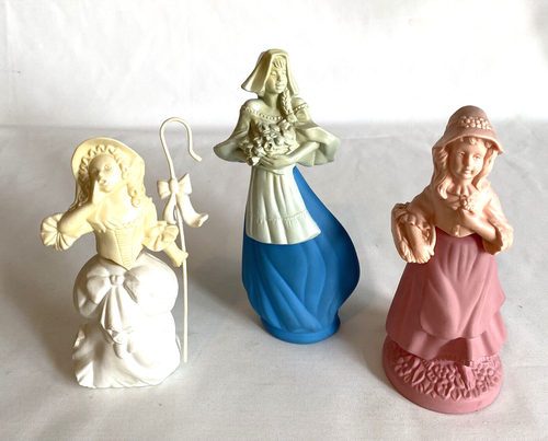 Set of 3 Vintage Avon Bottles-Little Bo Peep, Dutch Girl, Pretty Girl ...