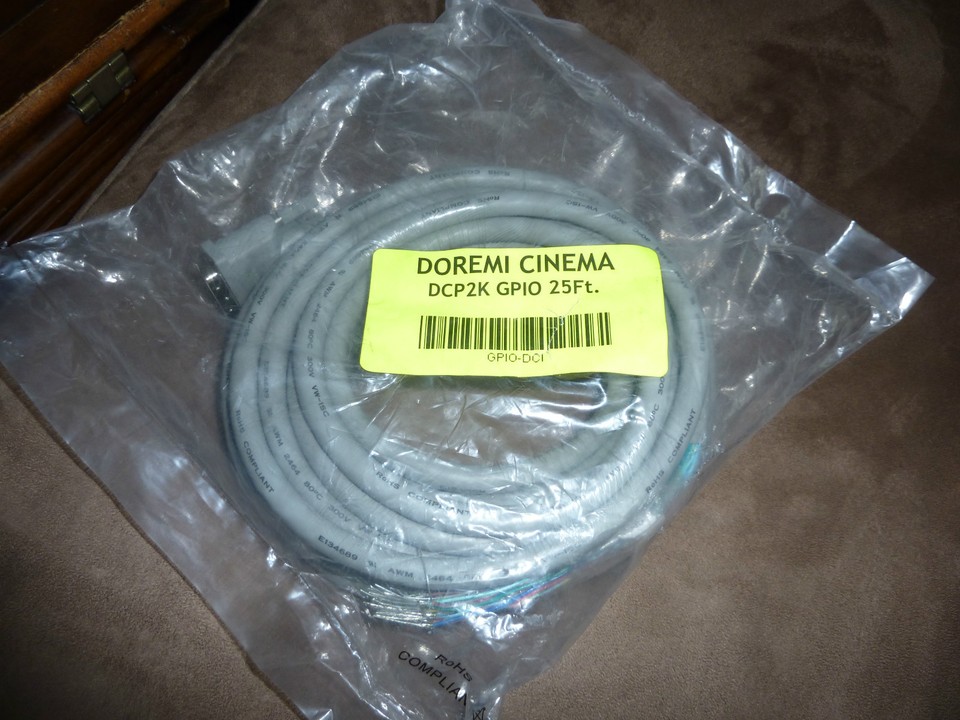 Doremi Cinema DCP2K GPIO 25ft. Cable P/N: GPIO-DCI - NEW FACTORY SEALED ...