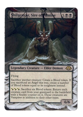 Shilgengar Sire of Famine Altered Full Art MTG Demon EDH Commander ...