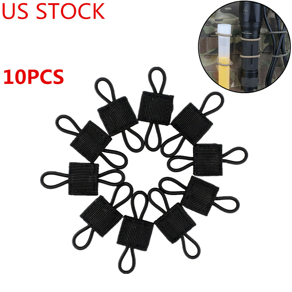 10pcs Retainer Elastic Retainers Molle Webbing Kit for PTT Antenna ...