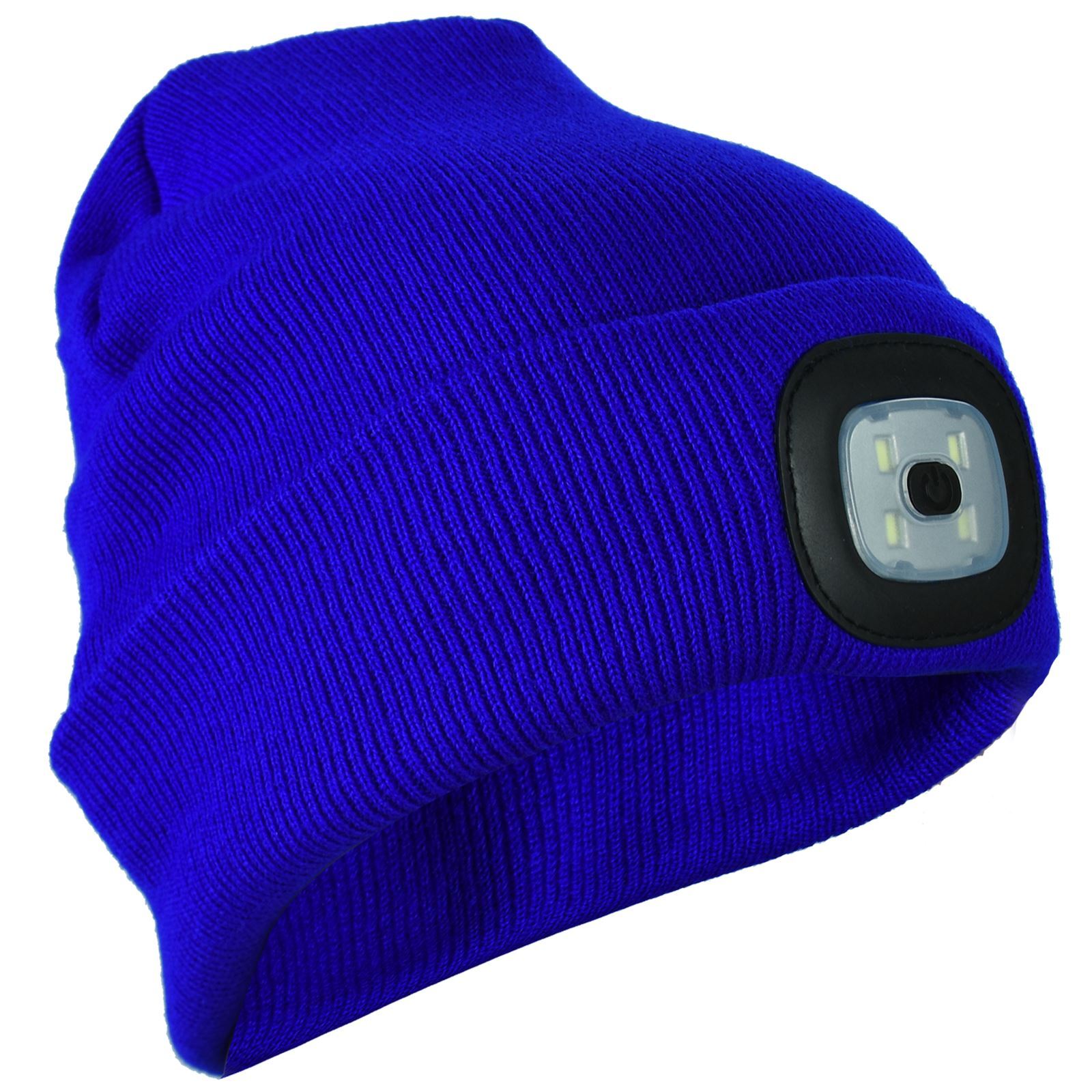 Knitted Wool Beanie Hat With LED Lights Warm High Powered Head Torch ...