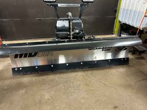 SnowDogg MD75II 7'6" Stainless Steel SNOW PLOW LED Lights | eBay