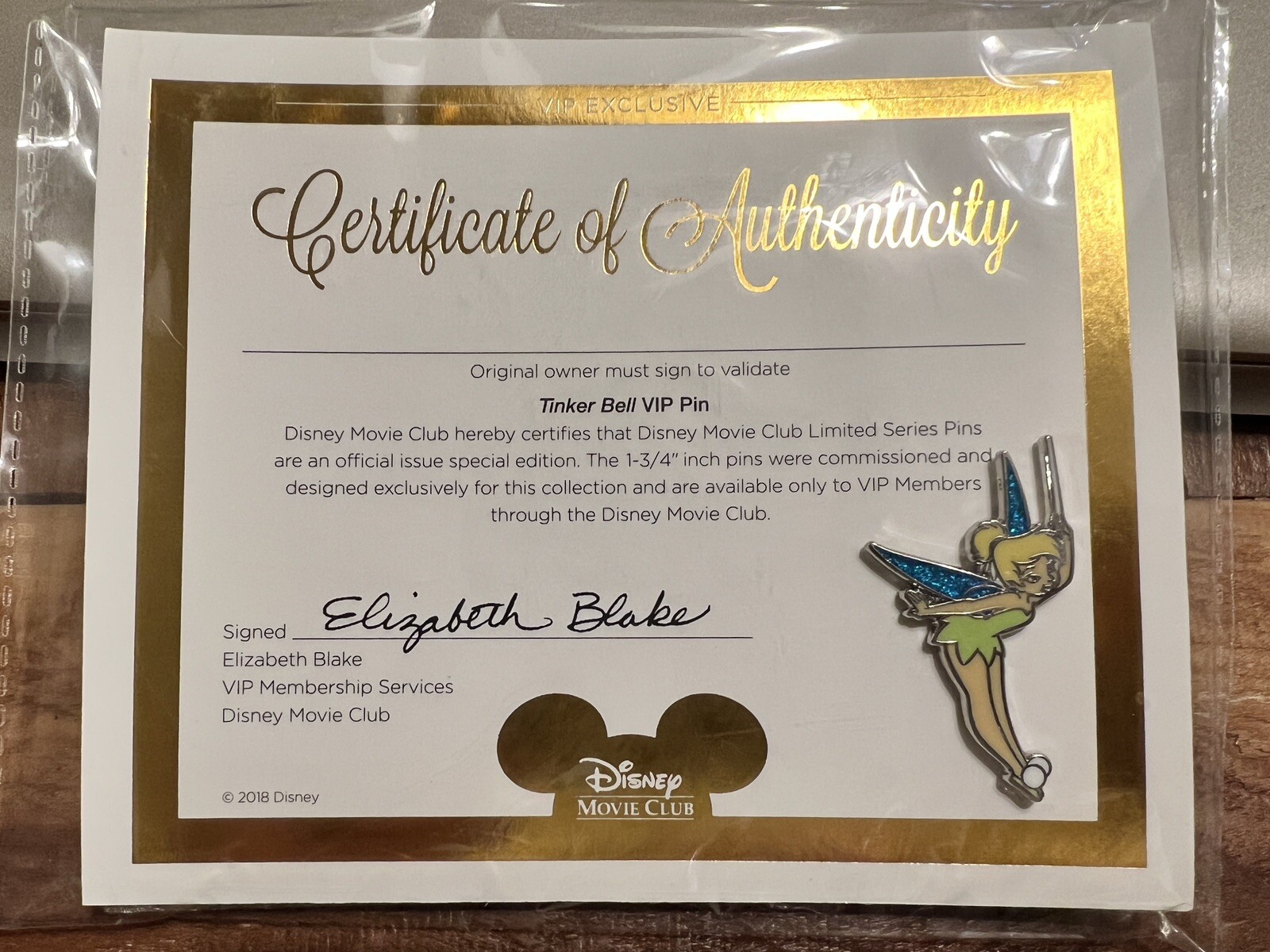 NIP Disney Tinker Bell VIP Pin FREE SHIPPING | eBay