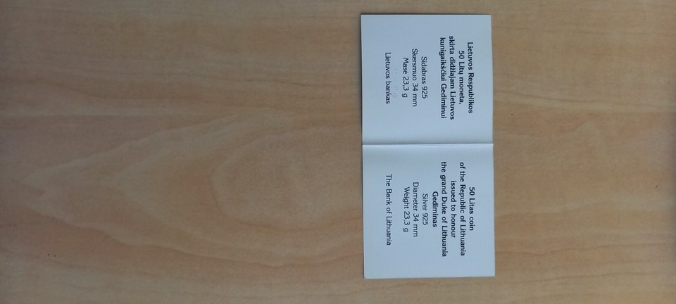 50 Litas - Gediminas - Großherzog von Litauen 1996 ,,, | eBay.de