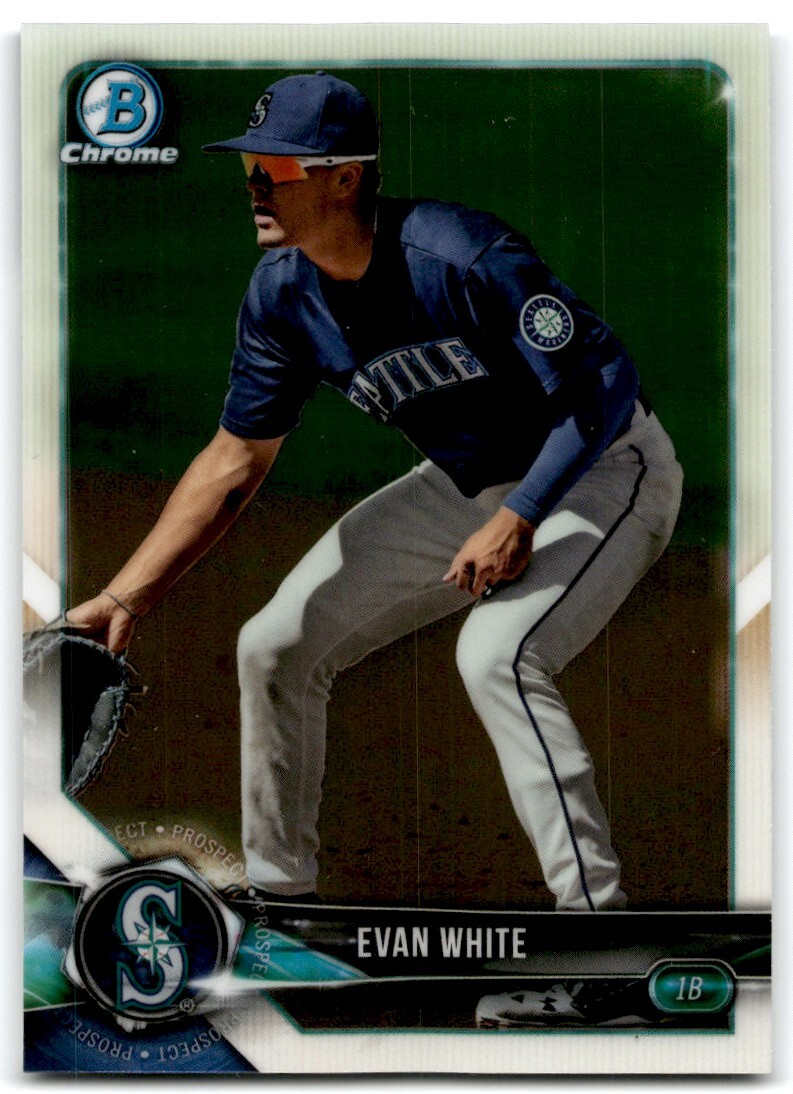 2018 BOWMAN CHROME PROSPECTS EVAN WHITE SEATTLE MARINERS #BCP98 | eBay