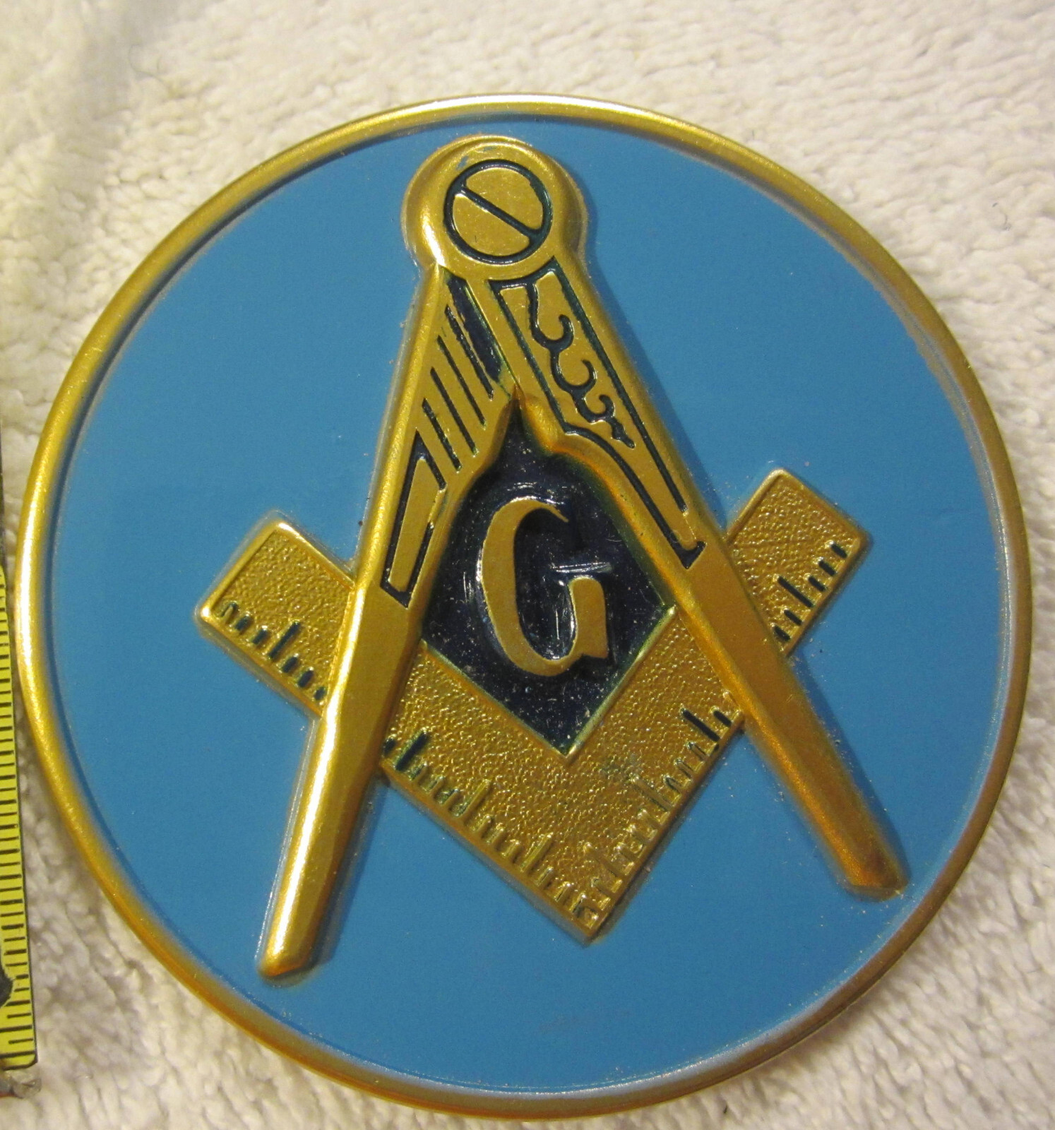 2 3/4" Mason Auto Emblem,masonic stick on sticker,logo,emblem vtg tool ...