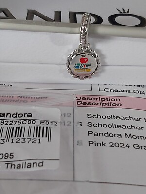 AUTHENTIC PANDORA STERLING SILVER Schoolteacher Dangle Charm 792275C00 ...