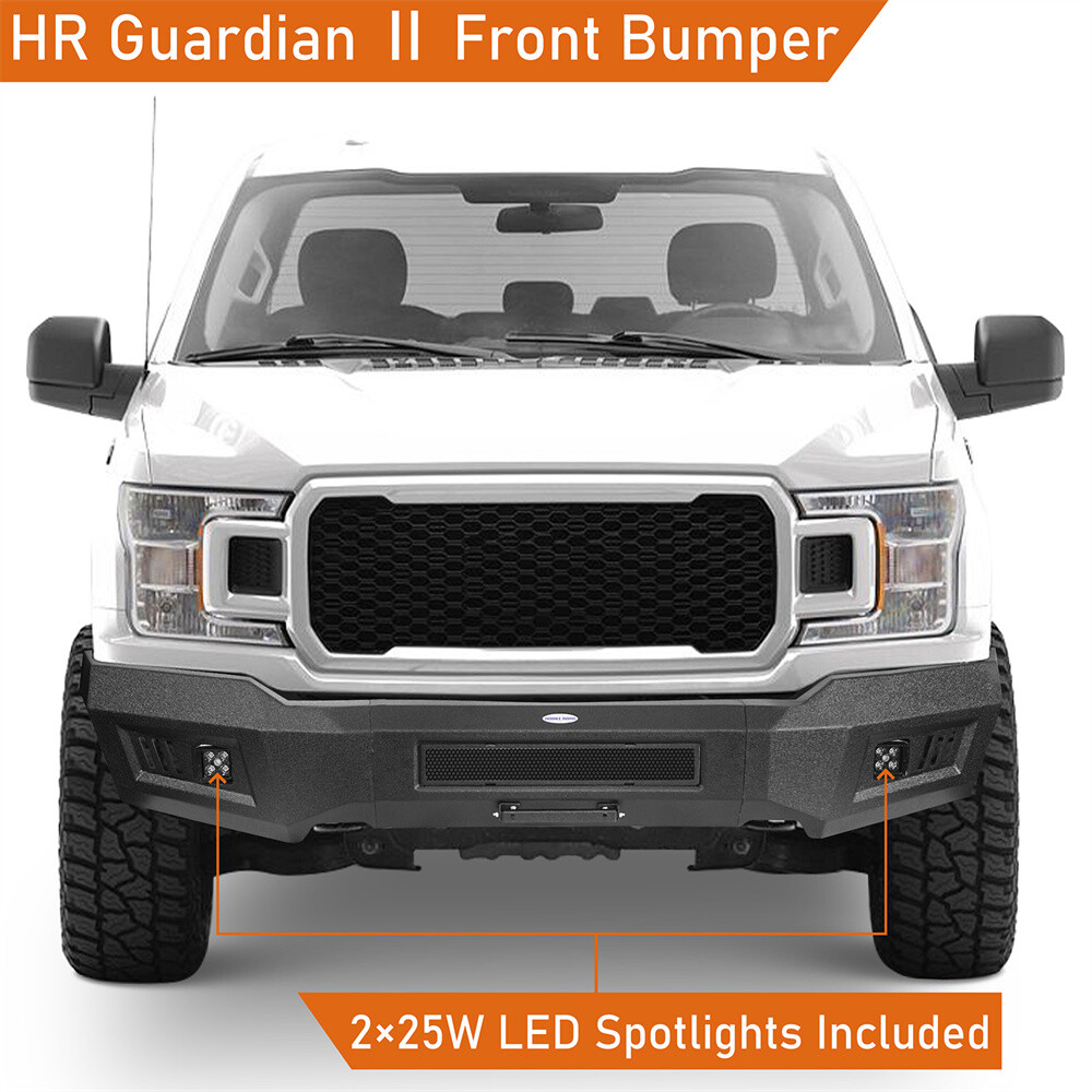 Fit 2018-2020 Ford F-150 Full Width Steel Front & Rear Back Bumper w ...