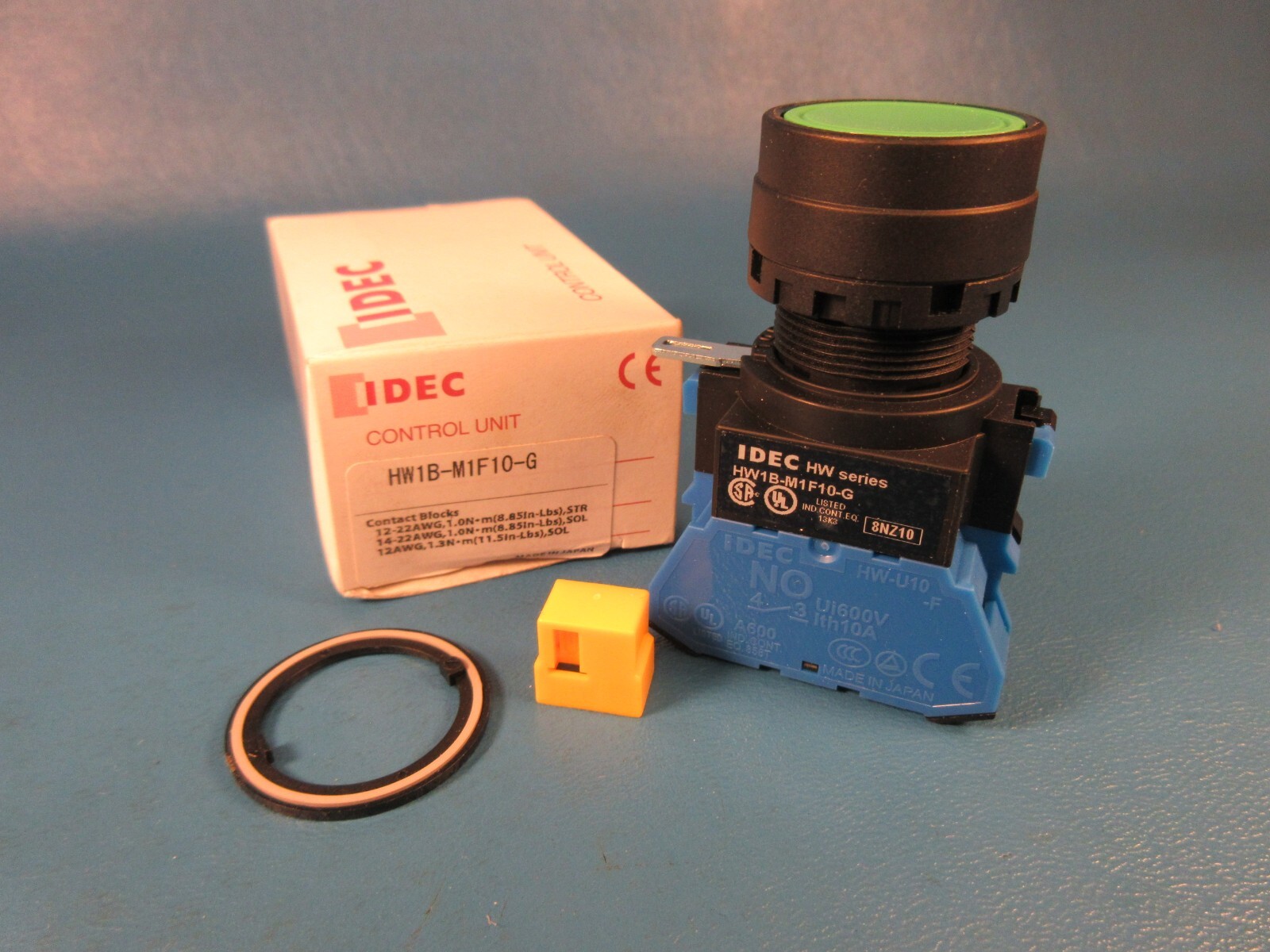 IDEC HW1B-MIF 10-G, Non-illuminated Pushbutton, 22mm, Green. HW 22mm Heavy-Duty | eBay