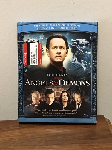 Angels & Demons Theatrical + Extended Blu Ray/DVD Combo Tom Hanks ...