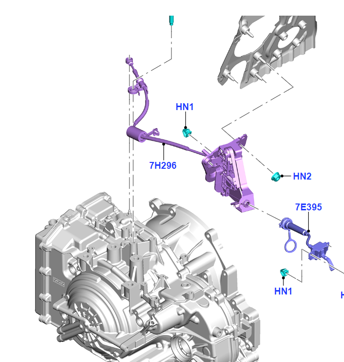 2020-2024 Ford Escape Automatic Transmission Shifter Cable LX6Z-7D246-R ...