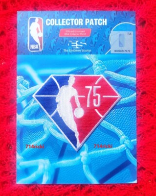 Official NBA 75th Anniversary Logo Collector Patch for 2021 - 2022 ...