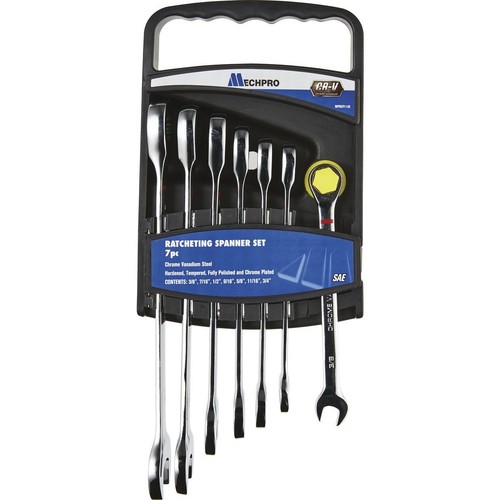 Mechpro Ratcheting Spanner Set SAE 7pc | eBay Australia