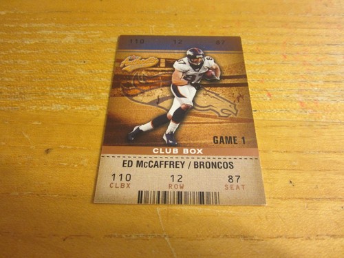 Ed McCaffrey 2003 Fleer Authentix Club Box #74 #'d 021/100 Card NFL ...