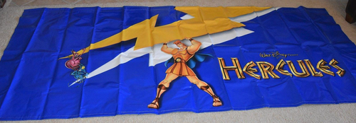 1997 Opening Day Original Walt Disney "Hercules" Movie Theater Banner ...