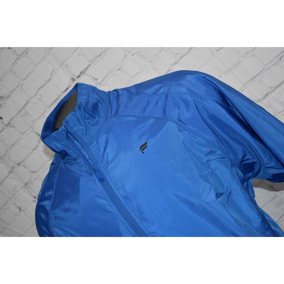 Fabletics Athletic Jacket Mens Size Large Blue Polyester Full Zip With ...