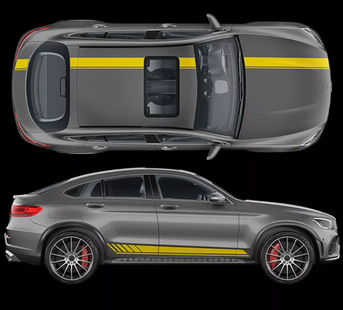 Fits Mercedes Benz GLE Edition Decal Racing Stripe Kit GLE 63 S AMG ...