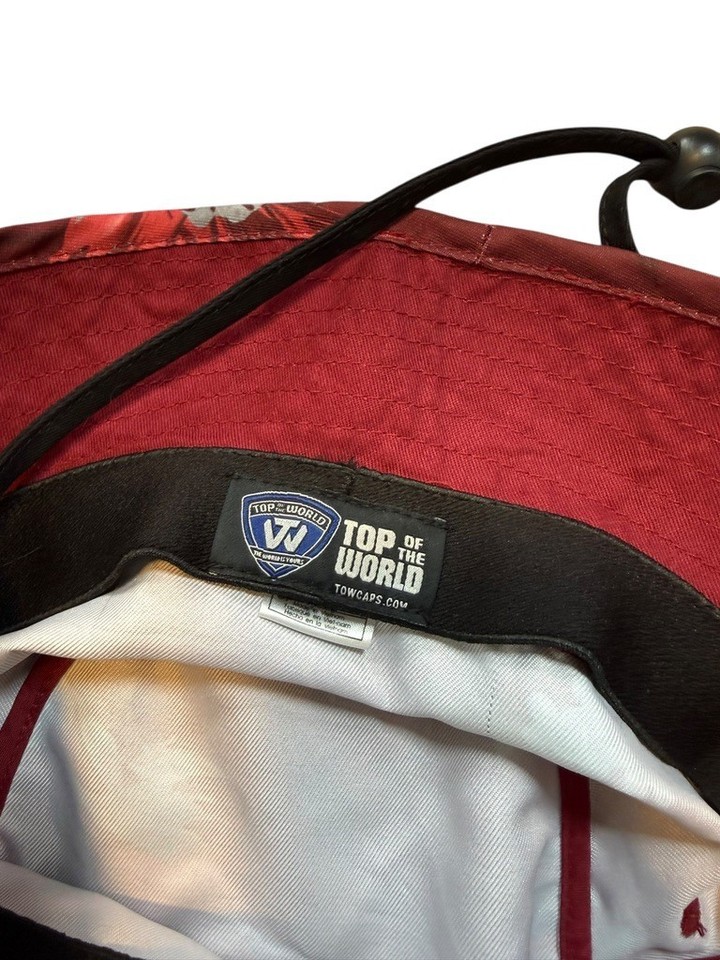 Indiana University IU Floral Bucket Hat Cap Flex Band Strap Buckle ...