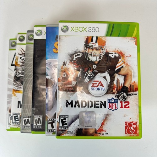 Xbox 360 Game BUNDLE of 6: Madden 10 & 12, NBA 2K7, Skyrim, Oblivion ...