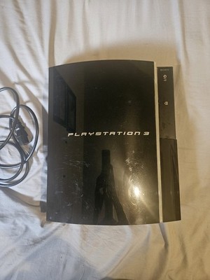 Sony PlayStation 3 PS3 CECHE01 80GB Fat Backwards Compatible Console ...