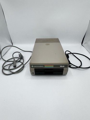 Commodore 64 1541 Floppy Disk Drive with Cables - Untested - POWERS ON ...