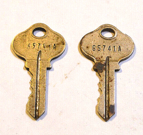 Vintage Sargent Lock Key set of 2 New Haven Conn., USA 65741A | eBay