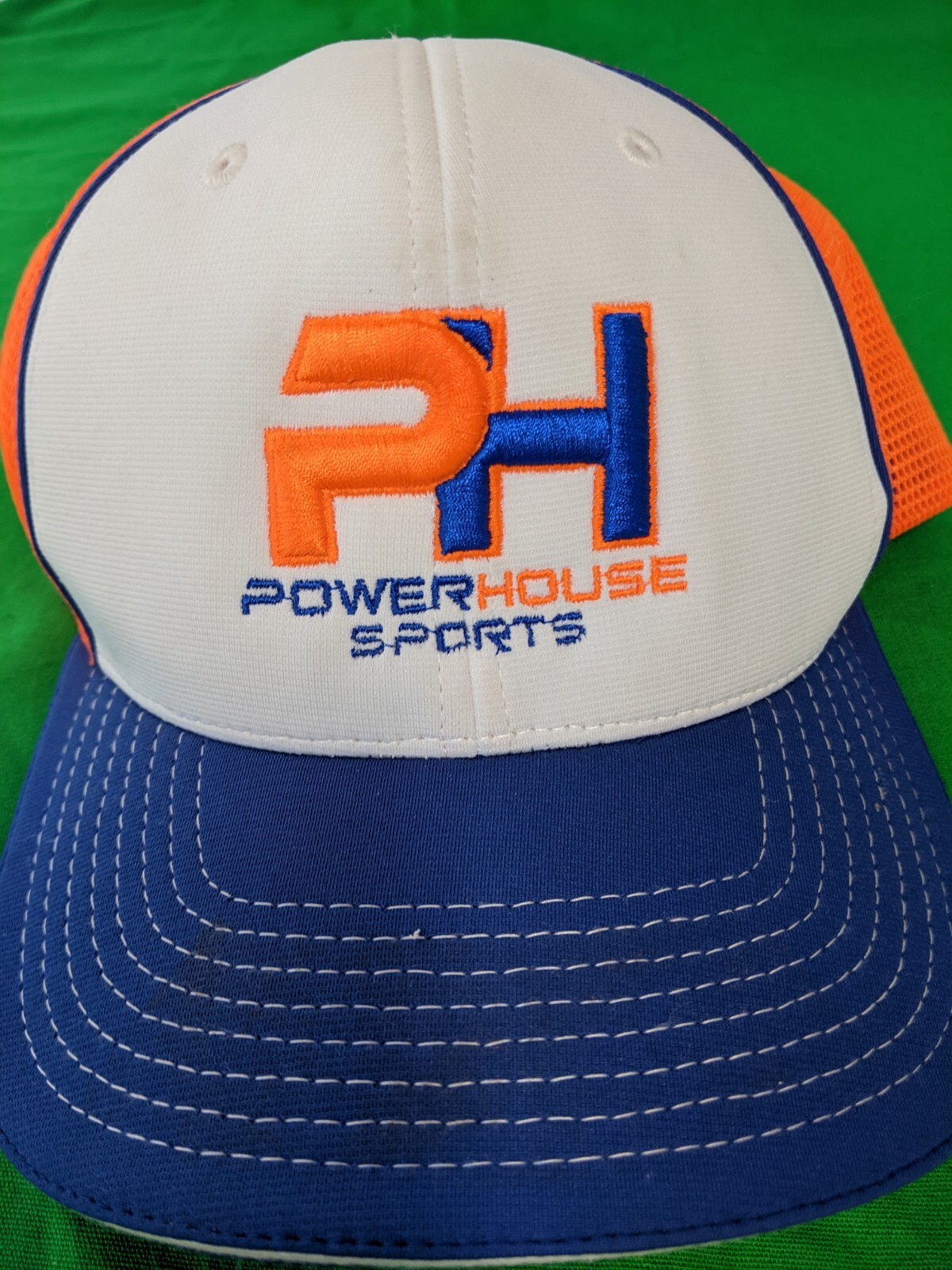 POWERHOUSE Sports Embroidered PH Logo Trucker HAT CAP Fitted L/XL ...