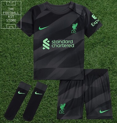 Liverpool Goalkeeper Full Kit Infants - Nike LFC Football Shirt, Shorts ...