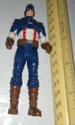 Captain America Action Figure 4", Figure Only, Clean, (knees/elbows do ...
