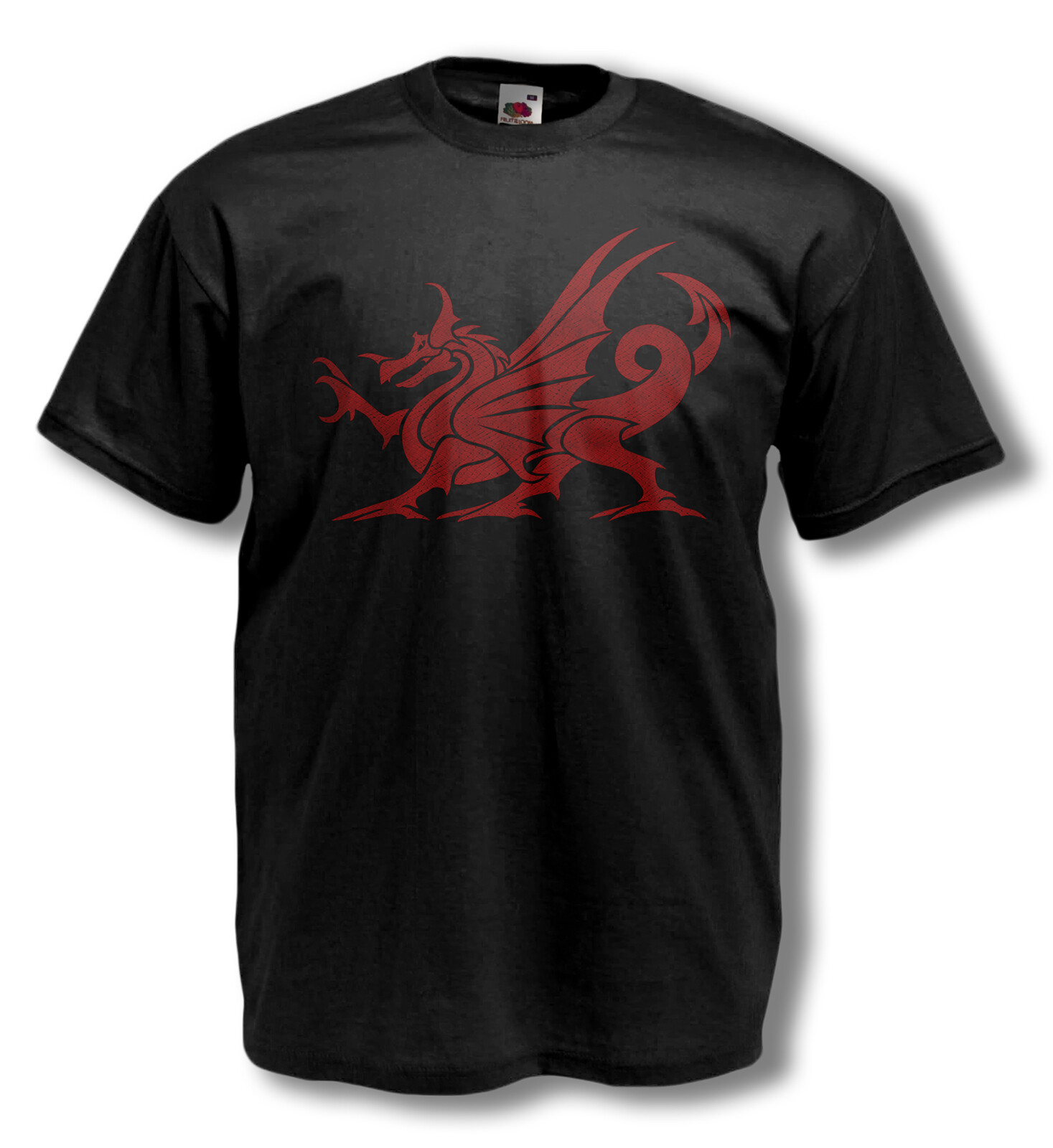 WELSH DRAGON T-SHIRT - National Emblem of Wales - Y DDRAIG GOCH CYMRU ...