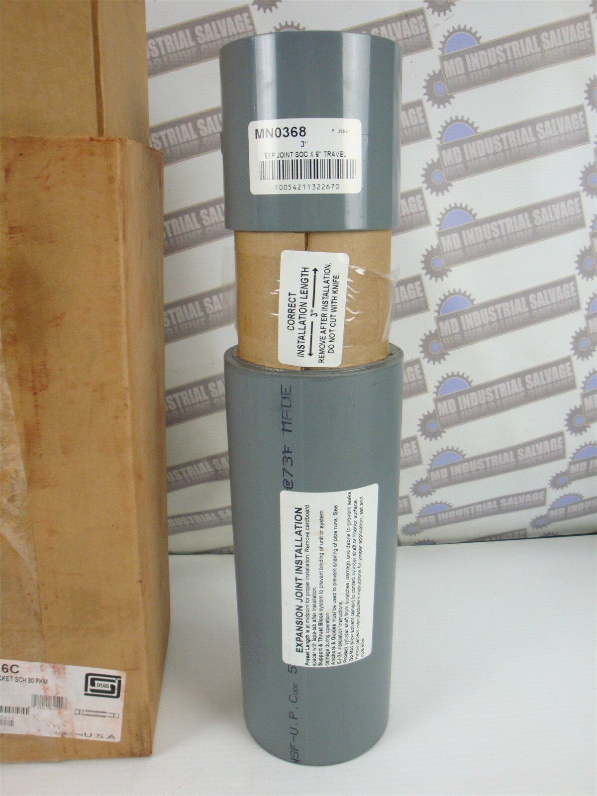 SPEARS SCH 80 3"x 6" CPVC Expansion Joint 826-030X6C (NEW in BOX ...