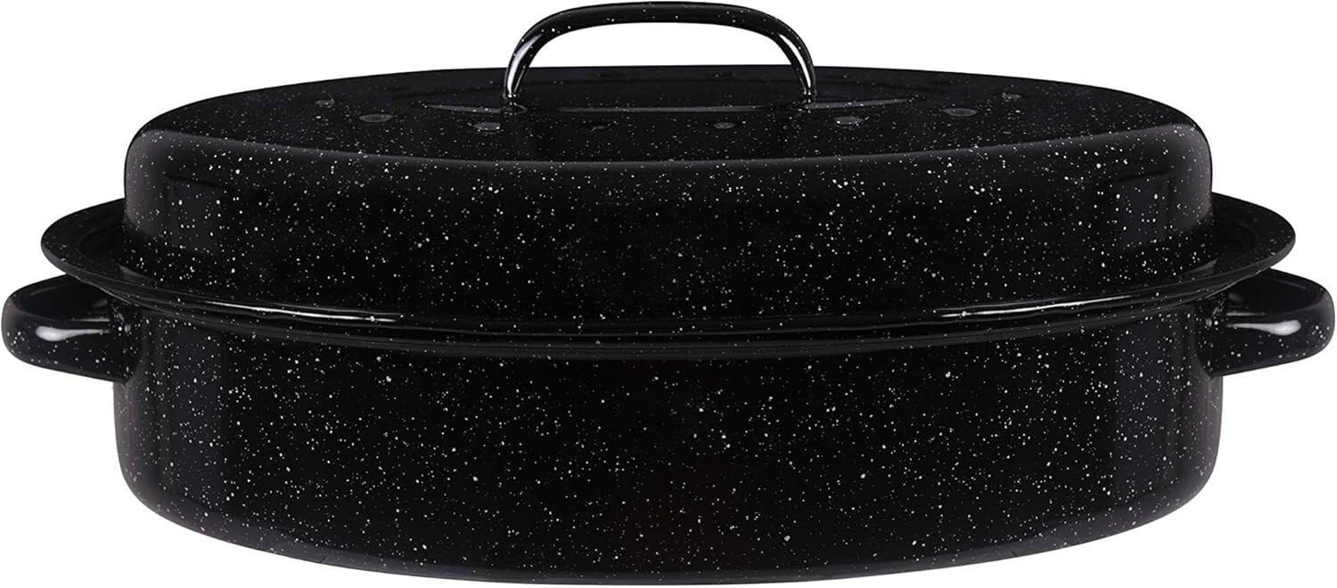 Roasting Pan With Lid, Thanksgiving Turkey Roaster Pan, Extra Large 20 ...