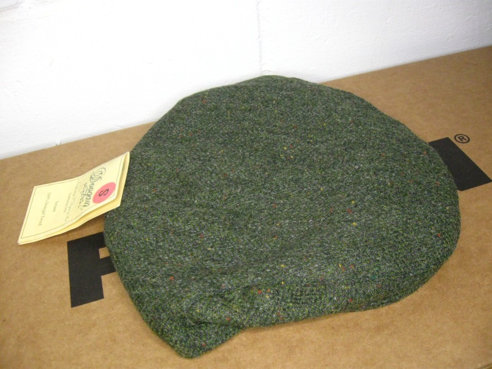 Doogan Donegal Tweed Irish Wool Newsboy Flat Cap Hat Green S | eBay