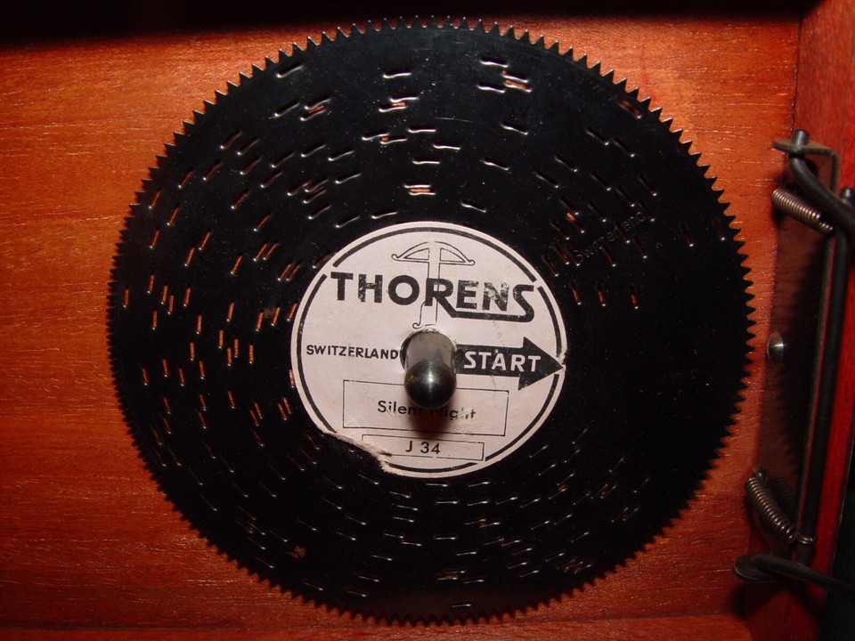 Vintage THORENS AD30 Swiss Music Box Disc Player In The Original Box | eBay
