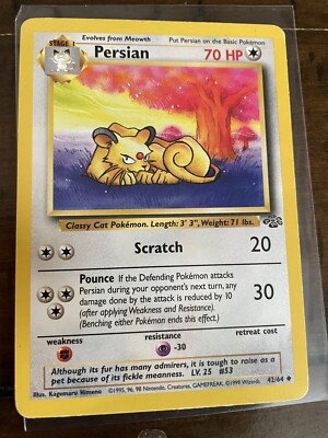 Pokémon TCG Persian Jungle 42/64 Regular Unlimited Uncommon LP | eBay