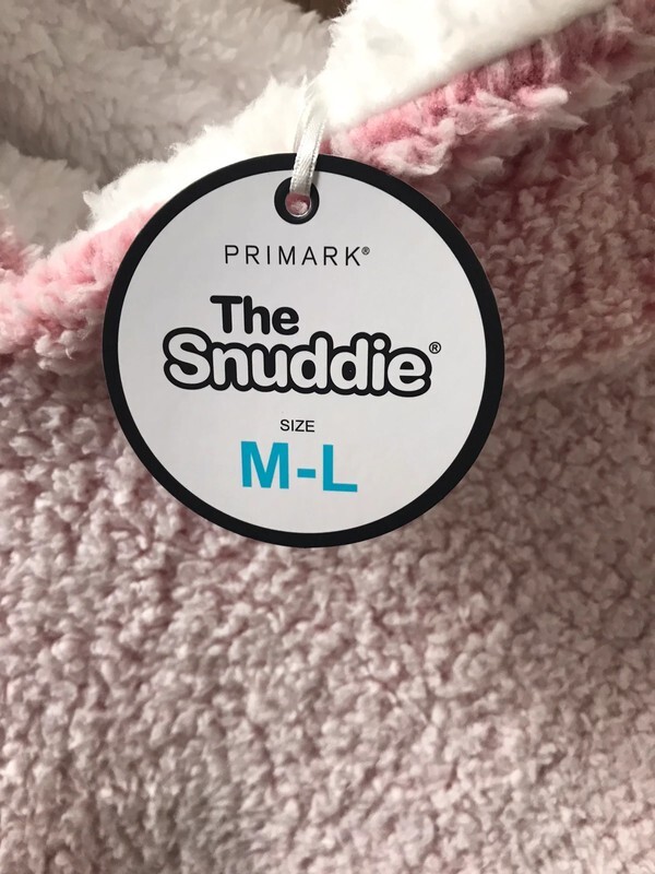 Primark Pink Borg Teddy Snuddie Hooded Oversize Blanket Hoodie Oodie ...