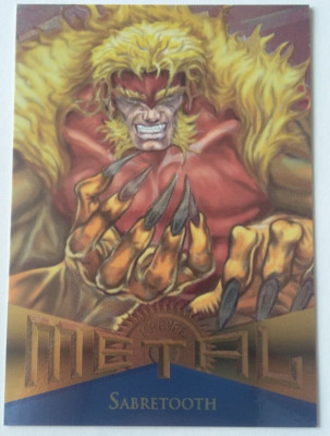 1995 Fleer Marvel Metal MCU Trading Card #115 Sabertooth | eBay