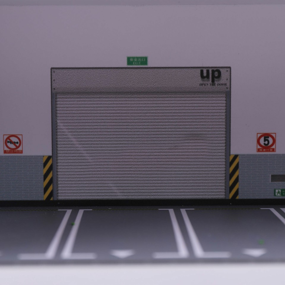 1:64 Parking Space Model Display Cabinet Model Car Display Case Scene ...