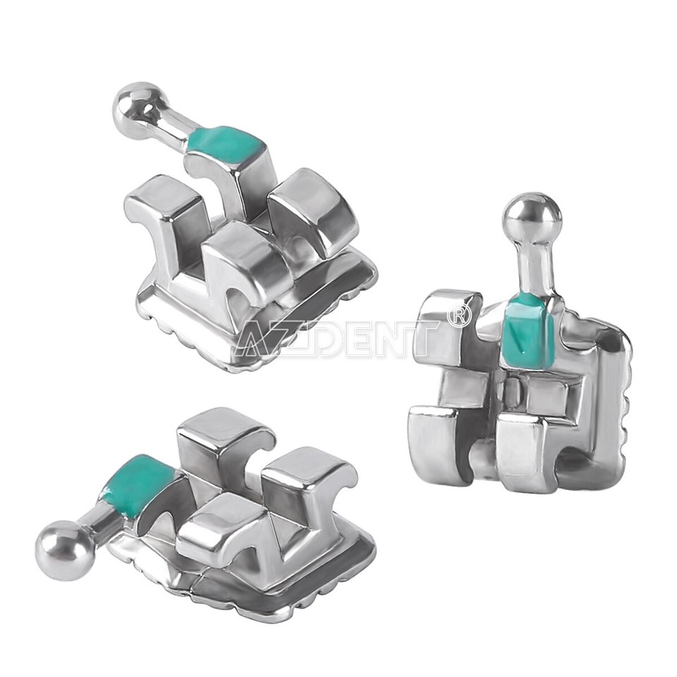 AZDENT Dental Orthodontic MIM Monoblock Brackets Braces Mini Roth/MBT ...