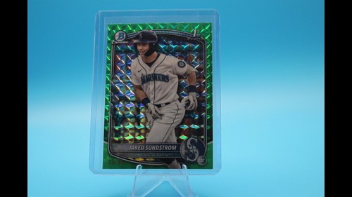 2025 Bowman - Chrome Prospects Jared Sundstrom #BCP-85 Green Geometric ...