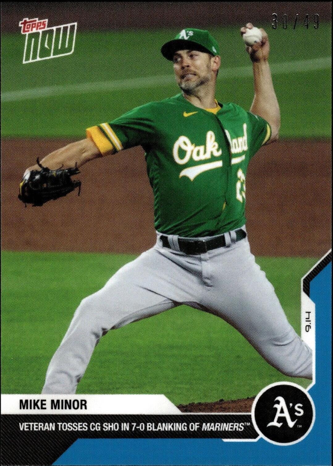 2020 Topps Now - Mike Minor #266 Blue /49 for sale online | eBay