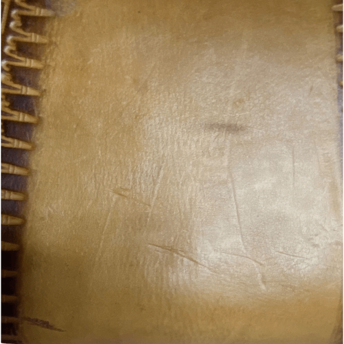 Aztec Tooled Leather Brown Buckle Closure Whip Stitch Crossbody Saddle ...