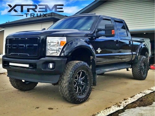 Paintable Black Raptor Style Mesh LED Grille For 11-16 Ford F250 F350 ...