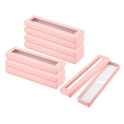 Pen Gift Box 8pcs Empty Pen Case Cardboard Case with Clear Window, Pink ...